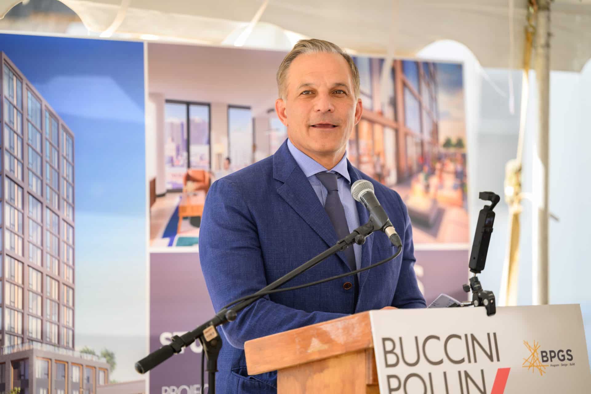Buccini Pollin Group Celebrate Topping Out of 14-Story Multi-Family ...